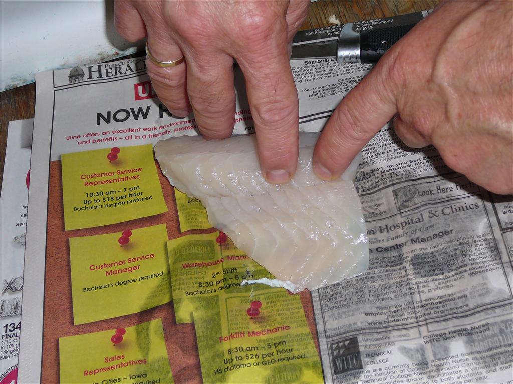 Remove The Bones From Walleye Fillets Fish Cleaning Tips Removing The Remove The Bones From Walleye Fillets Fish Cleaning Tips Removing The